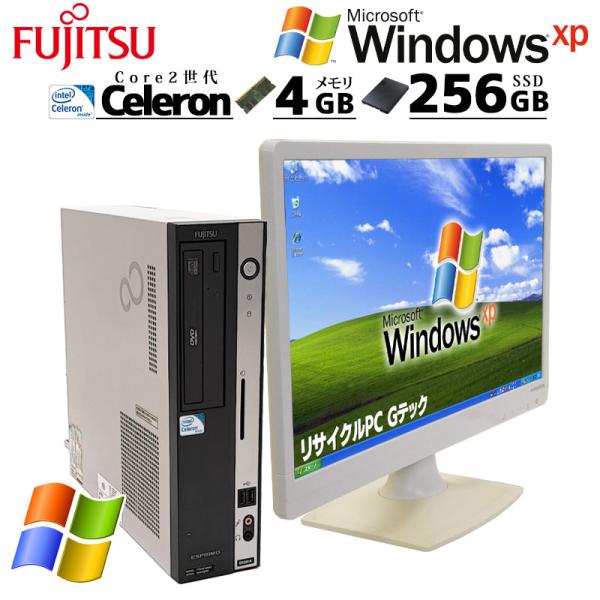 ■メーカー 富士通 (FUJITSU)■商品名 ESPRIMO D550/B■OS Windows XP Professional 32bit(SP3)■CPU Intel Celeron 450-2.2Ghz■メモリ 4GB■ストレージ ...