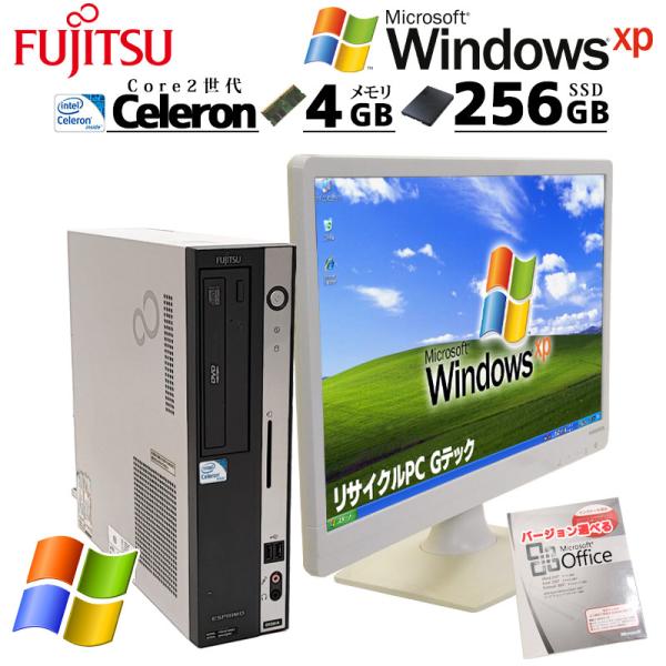 ■メーカー 富士通 (FUJITSU)■商品名 ESPRIMO D550/B■OS Windows XP Professional 32bit(SP3)■CPU Intel Celeron 450-2.2Ghz■メモリ 4GB■ストレージ ...