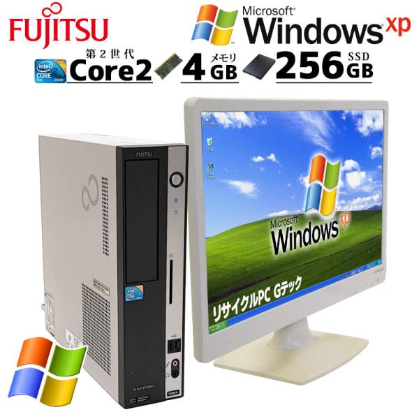 ■メーカー 富士通 (FUJITSU)■商品名 ESPRIMO D550/B■OS Windows XP Professional 32bit(SP3)■CPU Intel Core2Duo E7500-2.93Ghz■メモリ 4GB■スト...