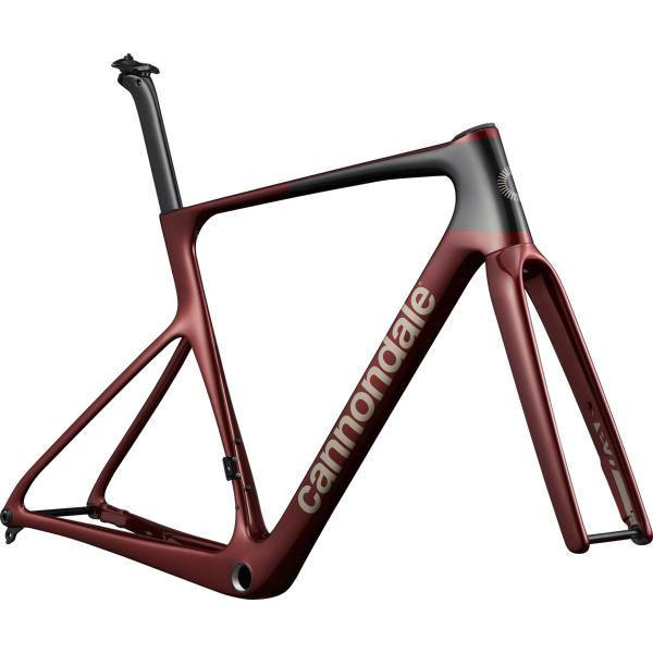 2026MODEL　第5世代　SuperSix EVO Carbon FRAME SET（フレームフォークセット）カラー：Cherry Lacquerサイズ：50cm　適応身長157〜168cmくらい52cm　適応身長165〜175cmくら...