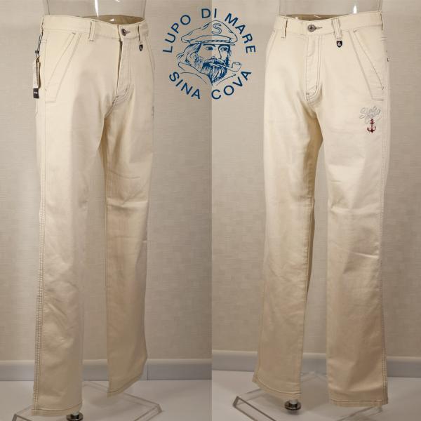 「SINA COVA」ロゴとイカリの刺繍をデザインした裏起毛ノータックパンツですオリジナルのステッチワークでシナコバらしさを出しました　履きやすく生地にはストレッチ性が高く丈夫なツイル生地を使用し裏起毛仕様で防寒性にも優れた一本です【カラー...