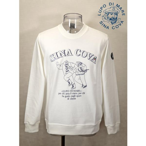 キャプテンとクルーのモチーフを生地と同系色の刺繍でデザインしたクルーネックトレーナーです生地はソフトでコシのあるコーマ糸で編み上げ、ドットのようなコンパクトな形状により新鮮な表面感とパイルにありがちな引っ掛かりを抑えたストレッチコンパクトパ...