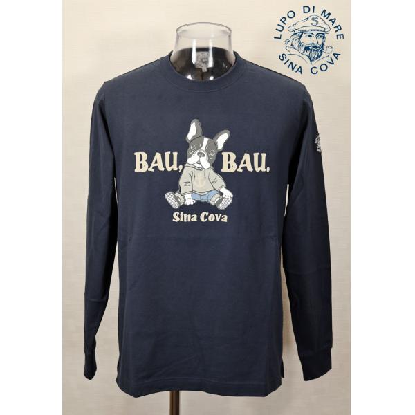 シナコバの長袖Ｔシャツ（ＢＡＵ，ＢＡＵ．）は、秋の立ち上がりから冬のインナーまで幅広く活躍する肉感のあるプリントＴシャツです一枚でラフに着こなせると同時にインナーとしてもダブつかずスッキリとした丈感で快適なフィット感を実現ソフトでコシのある...