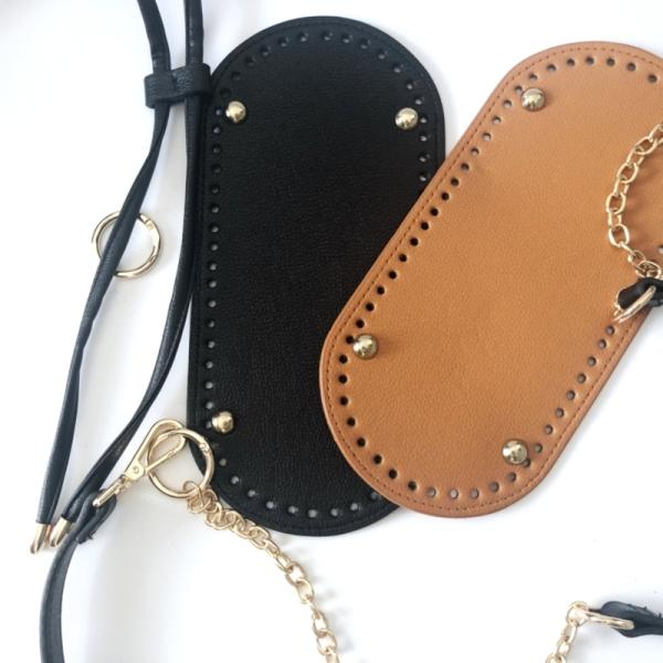 【発売日：2020年10月31日】:::MATERIAL:::ポリウレタン合皮:::COLOR:::・ブラック・ブラウン:::SIZE:::【バッグ底】横：約25cm縦：約12cm厚さ：約4mm(リベット含まず)穴のサイズ：約4mm穴の数：...