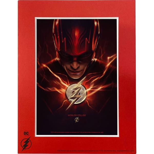 映画「ザ・フラッシュ」関連商品　 【ネコポスでの発送です】　2023-06-04　メーカー名：インロック　製品サイズ（本体）：たて21.8cm　よこ16.7cm　奥行き0.8cm　高品位美術印刷技術、キャラファインアート印刷で出力された作品...