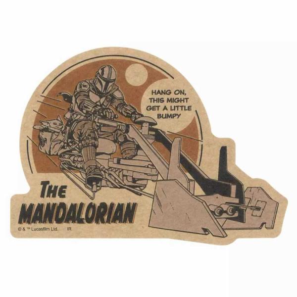 【ネコポス発送のみ】　BJBDJGAJT　2024年7月10日登録T　　メーカー名：インロック　製品本体 サイズ：たて7.2cm　よこ10cm　奥行き0.1cm　　STAR WARS THE MANDALORIAN STICKER　4589...