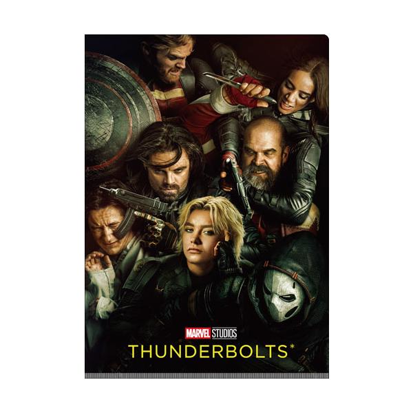 BJBEJEJAT　2025年5月1日登録　　【ネコポス発送のみ】　メーカー名：インロック　パッケージ外寸 サイズ：たて31cm　よこ22cm　奥行き0.1cm　見開きの内側にポケット付きA4サイズのクリアファイル　THUNDERBOLTS...