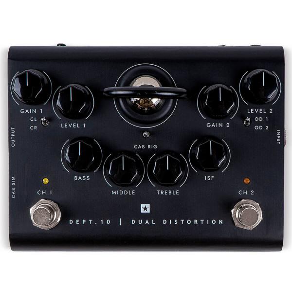 0BS DEPT.10 DUAL DISTORTIONクリーンチャンネルの他に3つのクランチ/オーバードライブボイス、特許取得済みのISFコントロール、低レイテンシーUSBオーディオ、XLR出力、Dept.10独自のCab Rigシミュレー...