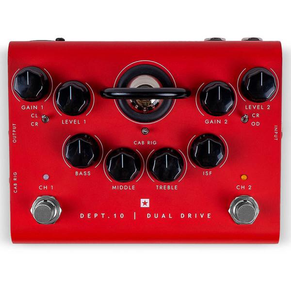 BS DEPT.10 DUAL DRIVEクリーンチャンネルの他に3つのクランチ/オーバードライブボイス、特許取得済みのISFコントロール、低レイテンシーUSBオーディオ、XLR出力、Dept.10独自のCab Rigシミュレーター・テクノ...