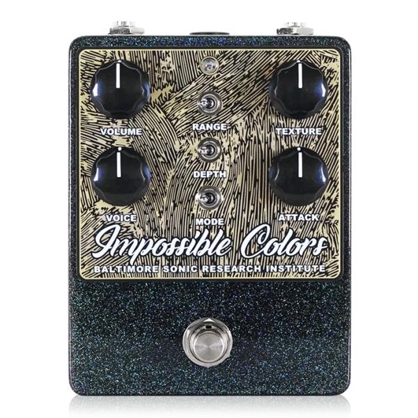 IMPOSSIBLE COLORSはBaltimore Sonic Research Instituteにとって究極のファズです。オーバードライブからディストーション、オクターブのヒントを持つ完全に圧縮されたスプラッターファズ、ゴーストトー...