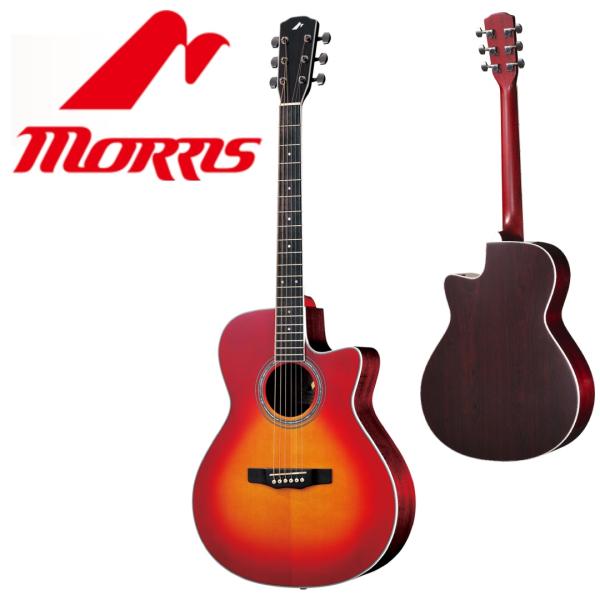 [モーリス][国産][チェリー・サンバースト][L.R.Baggs ELEMENTピックアップ搭載] [アコースティックギター,,エレアコ]