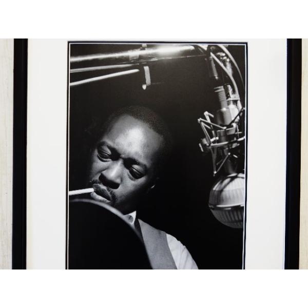 ●ハンク・モブレー/Dippin' Recording session Photo 1965/アートピクチャーの額装品●アートピクチャーサイズ（約36cmx26cm） ●額　木製/ブラック/アクリル仕様　外枠寸法　約53cｍｘ42cｍ　専用...