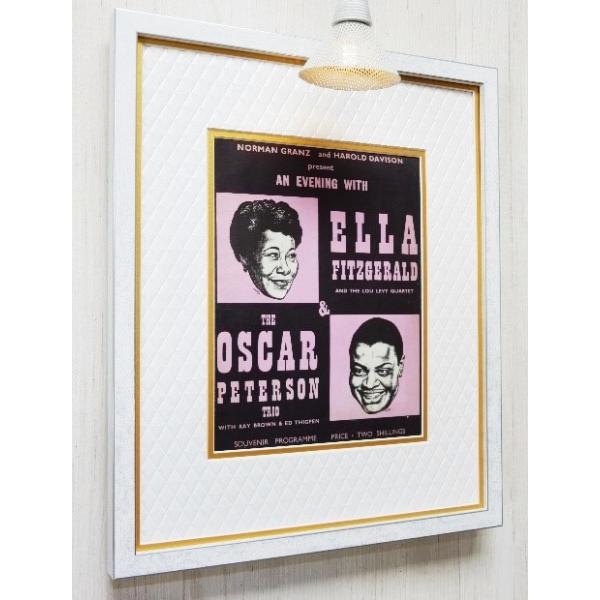 ●エラ・フィッツジェラルド/オスカー・ピーターソン/UK コンサート・プログラム 1961/全18ページ/の額装品●Ella Fitzgerald/Oscar Peterson/Original Souvenir Programme.UK ...