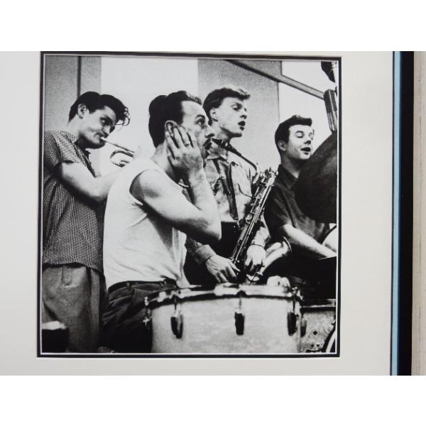 ●Gerry Mulligan Quartet/Gold Star Studio in Hollywood/アートピクチャーの額装品●アートピクチャーサイズ（約28cmx28cm）●額/木製/ブラック/アクリル仕様　外枠寸法　約42cｍｘ4...