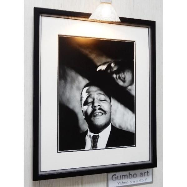●Bud Powell/Paris 1960/アートピクチャーの額装品●アートピクチャーサイズ（約31mmx23cm）●額/木製/ブラック/アクリル仕様　外枠寸法　44cｍｘ37cｍ●2mmアクリル板で軽量、安全、長期保存が可能です●ご指定...