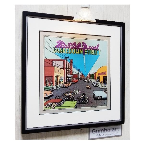 ●グレイトフルデット/Shakedown Street/LPジャケット・ポスターの額装品●LPジャケット・ポスターの大きさ/約29cmｘ29cm  レコード等の付属品はありません●額/木製/アクリル仕様　外枠寸法　約42cｍｘ42cｍ　専用...