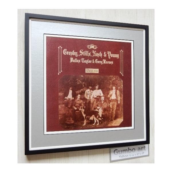 ● Crosby, Stills, Nash &amp; Young/Deja Vu/LPジャケット・ポスターの額装品●LPジャケット・ポスターの大きさ/約30cmｘ30cm  レコード等の付属品はありません●額/木製/アクリル仕様　外枠寸...