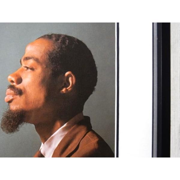 ●エリック・ドルフィー/アートピクチャーの額装品●アートピクチャーサイズ（約32cmx25cm）●額/木製/ホワイト&amp;ブラック/シルバーライン/黒額/アクリル仕様　　外枠寸法　約44cｍｘ37cｍ　専用箱、吊下げ備品付●2mmアクリ...