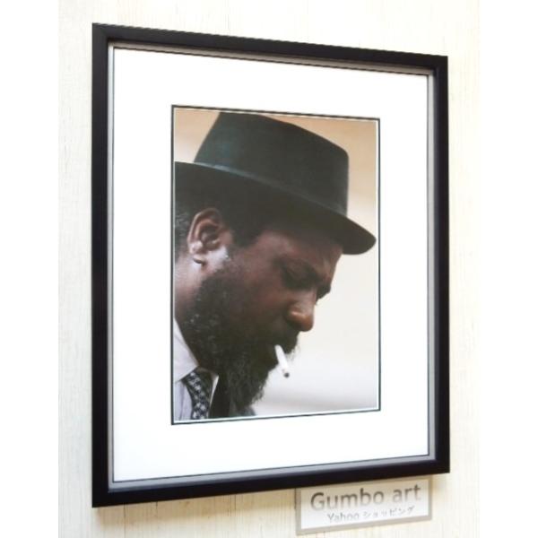 ●セロニアス・モンク/サンケイホール.1966.5.11/アートピクチャーの額装品●アートピクチャーサイズ（約30cmx23cm）●額/木製/ブラック/アクリル仕様　外枠寸法　約37cｍｘ44cｍ　専用箱、吊下げ備品付●2mmアクリル板で軽...