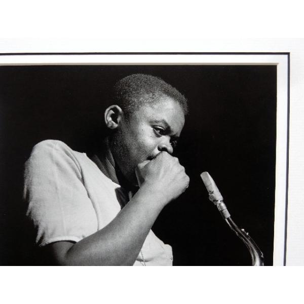 ●スタンリー・タレンタイン/アートフォトの額装品●Stanley Turrentine.Rough’ｎ Trumble Session Photo.NJ 1966●アートピクチャーサイズ（約20cmx20cm） ●額　木製/ブラック/アクリ...