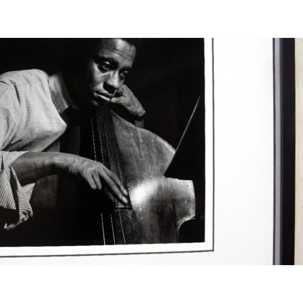 ●リチャード・デイビス/アートフォトの額装品●Richard Davis/Andrew Hill/Smokestack Session Photo 1963 Englewood Cliffs.NJ.1963●アートピクチャーサイズ（約20c...