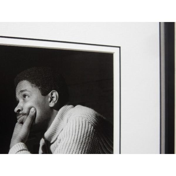 ●ボビー・ハッチャーソン/アートフォトの額装品●Bobby Hutcherson/Grant Green.Idle Moments Session Photo.NJ 1963●アートピクチャーサイズ（約20cmx20cm） ●額　木製/ブラ...