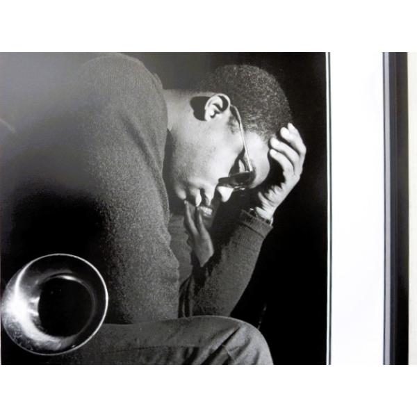 ●フレディ・ハバード/Andrew Hill Compulsion Album Recording Session 1965アートピクチャーの額装品●アートピクチャーサイズ（約36cmx26cm） ●ホワイト＆ブラック/シルバーライン/黒額...