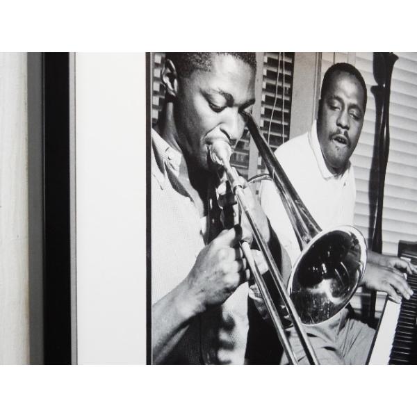 ●Bud Powell/Curtis Fuller/Bud! Session 1957/アートピクチャーの額装品●アートピクチャーサイズ（約31mmx23cm）●額/木製/ブラック/アクリル仕様　外枠寸法　44cｍｘ37cｍ●2mmアクリル...