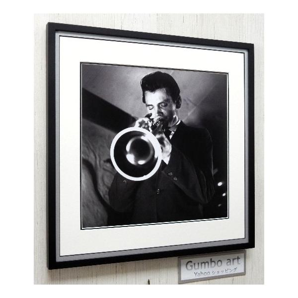 ●チェット・ベイカー/ミラノ 1959/アートピクチャーの額装品●Chet Baker.Santa Tecla Club.Milano.Italia 1959●アートピクチャーサイズ（約30cmx29cm）●額/木製/ブラック/アクリル仕様...