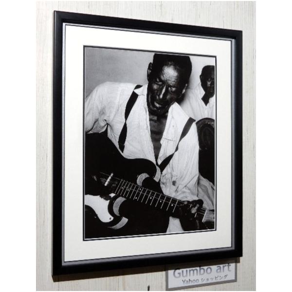 ●スリーピー・ジョン・エスティス/アートフォトの額装品●Sleepy John Estes/Memphis 1974.Photo by Norman Seeff●ピクチャーサイズ（33cmx26cm） ●額/木製/ブラック/アクリル仕様　外...