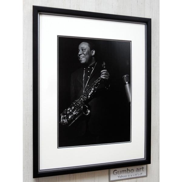 ●ルー・ドナルドソン/Sunny Side Up Album Recording Session 1960/アートピクチャーの額装品●アートピクチャーサイズ（約36cmx26cm） ●額装仕様　ホワイト＆ブラック/シルバーライン/黒額●額　...