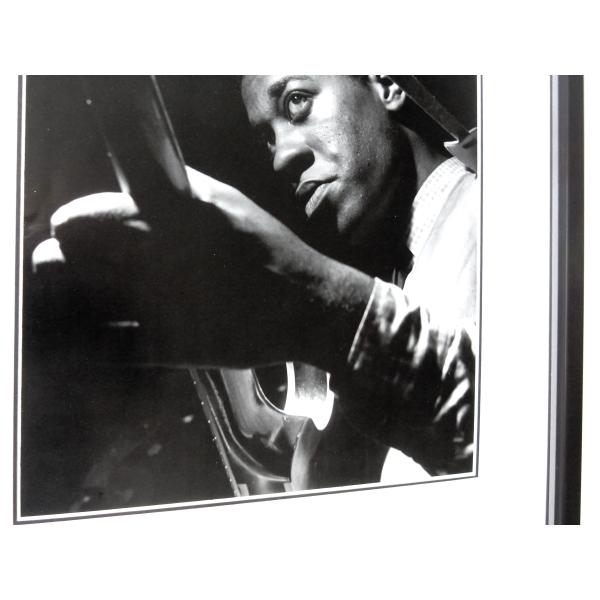 ●グラント・グリーン/Grant Green Latin Bit Album Recording Photo 1962/アートピクチャーの額装品●アートピクチャーサイズ（約36cmx26cm） ●額　木製/ブラック/アクリル仕様　外枠寸法　...