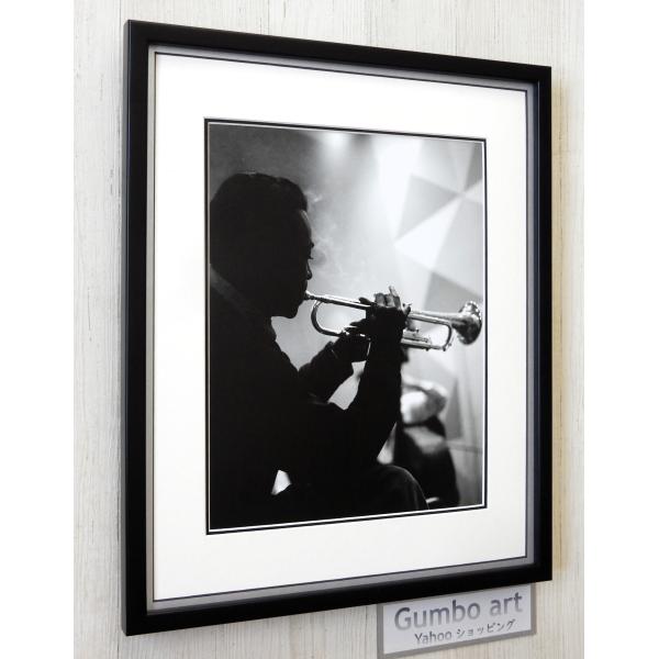 ●Miles Davis/Recording Studio.NY.1951/アートピクチャーの額装品●アートピクチャーサイズ（約31cmx23cm）●額装仕様.ホワイト＆ブラック/シルバーライン/黒額●額/木製/ブラック/アクリルパネル仕様...