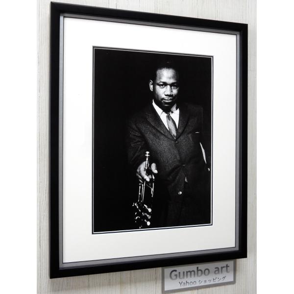 ●クリフォード・ブラウン/アート・ピクチャーの額装品●Clifford Brown/Dec.30,1955●額装仕様.ホワイト＆ブラック/シルバーライン/黒額●アートピクチャーサイズ（約31cmx23cm）●額/木製/ブラック/アクリルパネ...