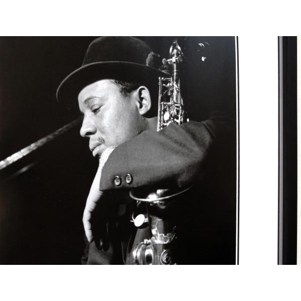 ●ルー・ドナルドソン/Sunny Side Up Album Recording Session 1960/アートピクチャーの額装品●アートピクチャーサイズ（約36cmx26cm） ●額装仕様　ホワイト＆ブラック/シルバーライン/黒額●額 ...