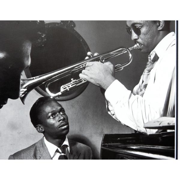 ●マイルス・ディビス/ハワード・マギー/アートピクチャーの額装品●Miles Davis/Howard McGhee/Rehearsal room of Nola Studio,New York 1948 ●アートピクチャーサイズ（約26c...