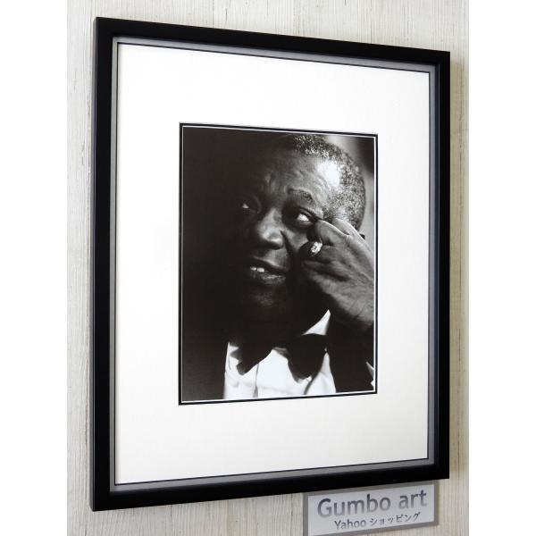 ●Jimmy Rushing/Newport Jazz Festival w/Count Basie Orchestra 1955/アートピクチャーの額装品●額装仕様/ホワイト＆ブラック/シルバーライン/黒額●アートピクチャーサイズ（約26...