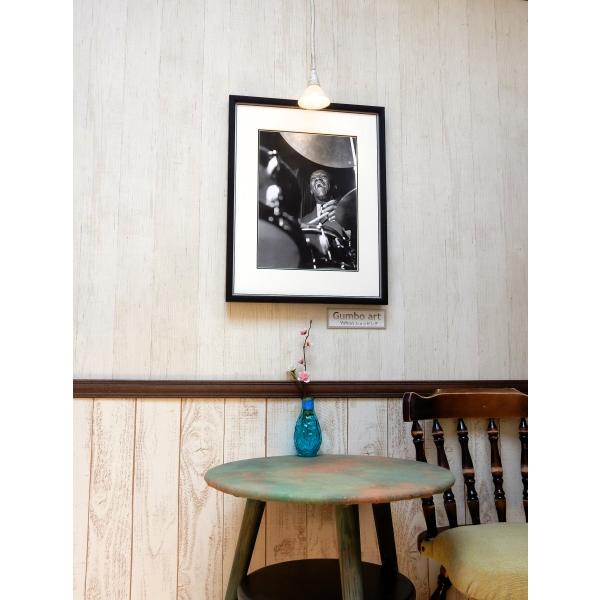 ●Art Blakey/The Cork &amp; Bib“ nightclub in Westbury, Long Island.NY 1958/アートピクチャーの額装品●アートピクチャーサイズ（約36cmx26cm） ●額　木製/ブラ...