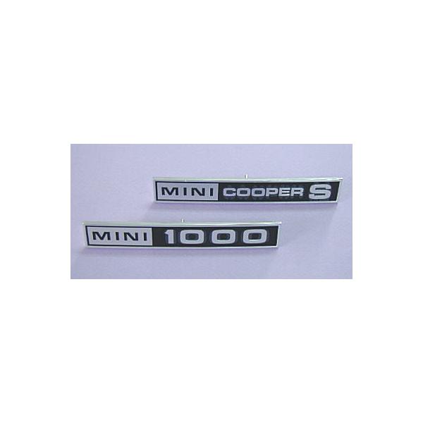 適合車種…MINI　特徴…BL　ミニ1001 MkIIIに付けられていた純正バッジとオースチン、モーリスの両ブランドが統合された以降にク−パS MkIIIにつけられていた純正バッジです。