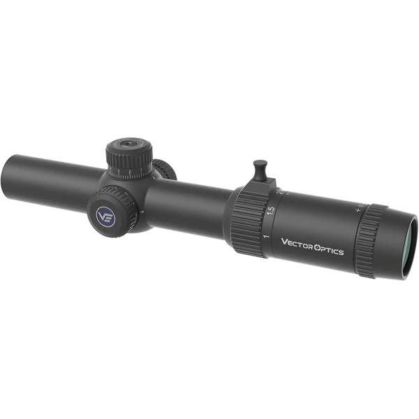 倍率 1-5x対物レンズ径 30mmコーティング Fully Multi-coatedアイリリーフ 100mm全長 262mm重量 424gチューブ径 30mmクリックバリュー/調整範囲 １クリック＝1/5 MIL　上下左右各35MILレテ...
