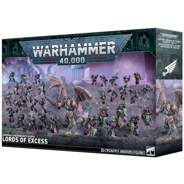 本製品は日本バージョンです発売日：2026年2月14日商品名：ウォーハンマー 40,000 エンペラーズ・チルドレン・バトルフォース：悦楽の支配者たち 日本語版/Emperor's Children Battleforce: Lords o...