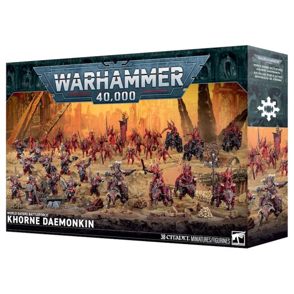 本製品は日本バージョンです発売日：2026年2月14日商品名：ウォーハンマー 40,000 ワールドイーター バトルフォース：コーン神の悪魔群団 日本語版 / World Eaters Battleforce: Khorne Daemonk...