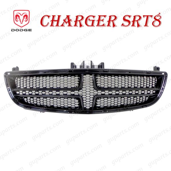 【ご注意！】ご購入前に必ず【商品説明・詳細】をご確認ください。検索キーワード ：ダッジ チャージャー SRT-8 SRT 2011〜2014 プラスチック ブラック（クリア塗装） 新品 1SF03DX8AA【フロント,リア,バンパー,,ボン...