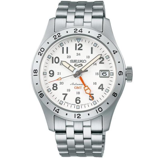 セイコーウオッチ 5 Sports  メンズ腕時計 日本製 メカニカル自動巻(手巻つき) Field GMT 型式：SBSC009 Seiko 5 SportsのFIELDデザインシリーズを正統進化させたGMTモデルが登場。ベースのデザイン...