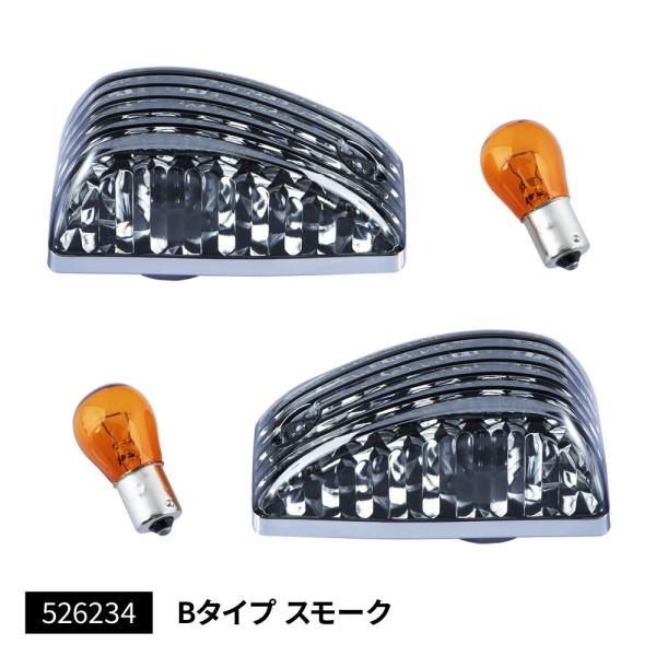 【新灯火規制対応タイプ】●商品名：Bタイプ スモーク　ドアサイドマーカーランプ●メーカー：JETイノウエ　526234●内　容：スモークレンズ 左右セット　Bタイプ （24V25W オレンジ球2個入り）●適合車種:HINO・レンジャープロ/...