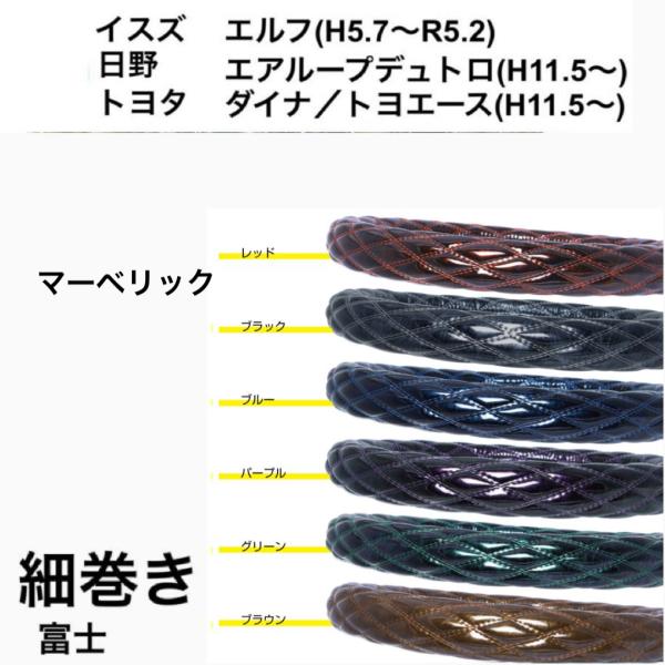店頭でも大人気！トラック用ハンドルカバー！適応車種●２ｔ　いすゞ エルフ（H5.7頃〜Ｒ５.２頃）新型エルフは不可●２ｔ　日野 デュトロ（H11.5頃〜現行）●２ｔ　トヨタ ダイナ/トヨエース（H11.5頃〜現行）●商品名：MocoMoco...
