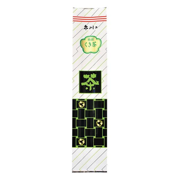 お茶を仕上げるときに、荒茶の中から選別された茎（くき）を集めて製茶したお茶です。別名「棒茶（ぼうちゃ）」「白折（しらおれ）」「雁ヶ音（かりがね）」とも呼ばれています。くき茶は青々しい香りとさっぱりとした味わいが特徴です。【特蒸し茶(深蒸し茶)】