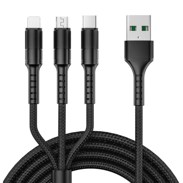 質感のあるハイクオリティご家族やご友人とシェアでき、外出先でも大変便利スマホ、タブレット、充電器など、3種同時に充電できるマルチケーブル断線しにくい増長カバー+ナイロン編み製品情報　長さ : 1.2m/1.88m　最大出力 : 5A( To...