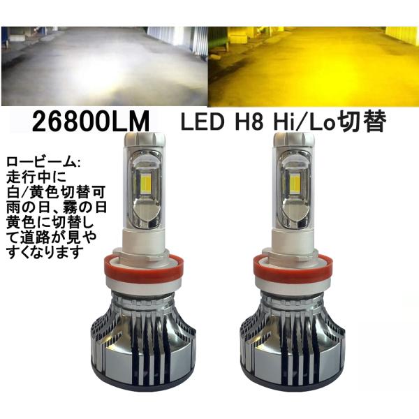 12ｖ車・ケルビン数：ホワイト6500k/3000ｋ・バルブ形状：h4 ロービーム:ホワイト/イエロー切替可（雨・霧の日に凄く役に立ちます。）　　ハイビーム：ホワイト　角度調整可ファンありタイプ。（業界初！最新モデル,明るさもUPしましたの...