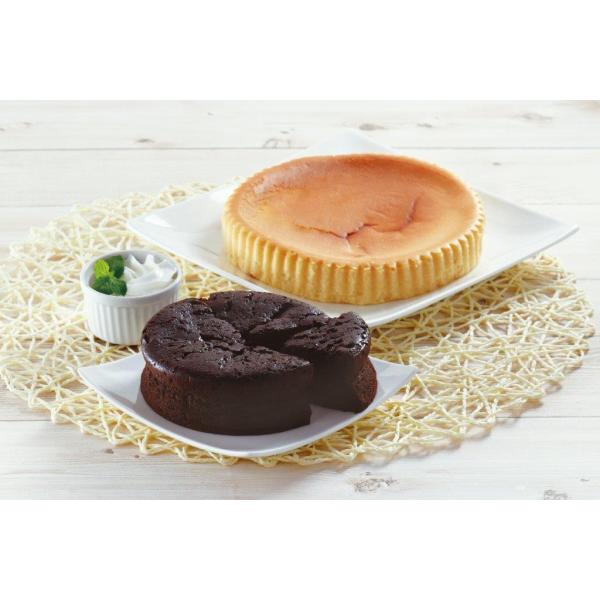 栃木県宇都宮市にあるスイーツショップの、口当たりなめらかでチーズの香り広がるベイクドタイプのチーズケーキと、チョコレートの濃厚な味わいが魅力のガトーショコラをお楽しみください。ギフト プレゼント ご褒美 贈り物 贈答 送料無料 ご自宅用 中...